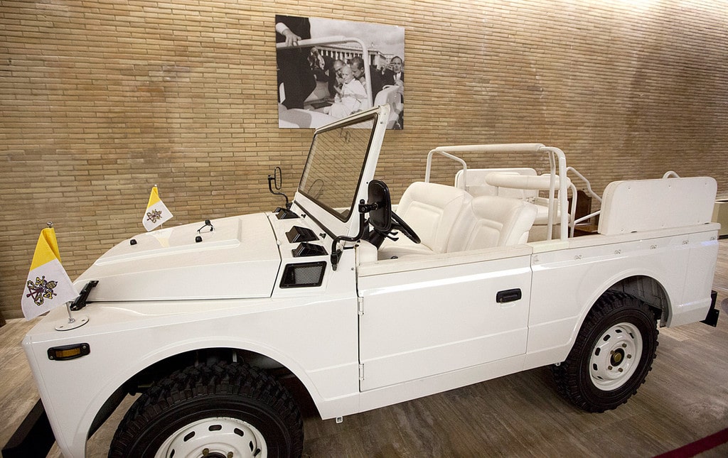 Popemobiles on display - Arlington Catholic Herald