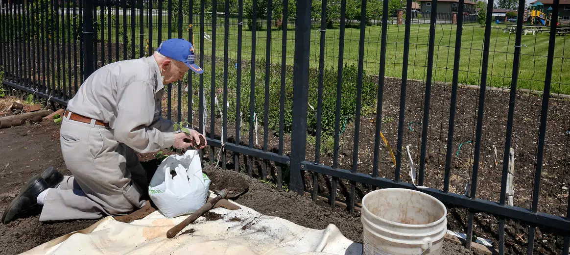 WWII veteran grows food for needy - Arlington Catholic Herald