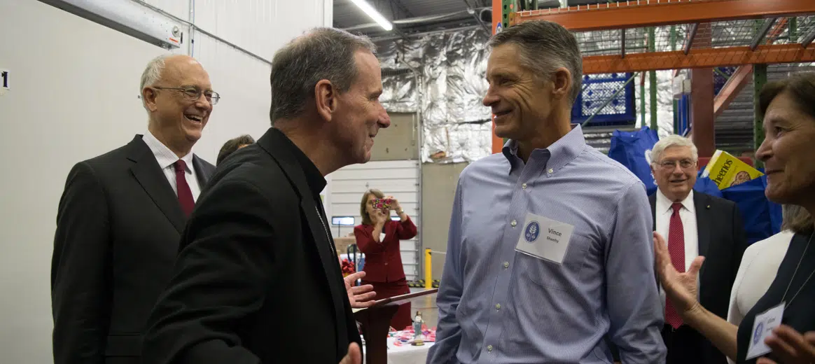 Bishop Burbidge blesses walk-in refrigerator, freezer at St. Lucy ...