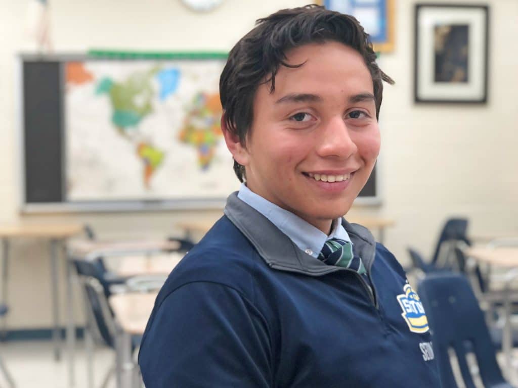For Seton senior Kevin Orellana, the focus is on love and service ...