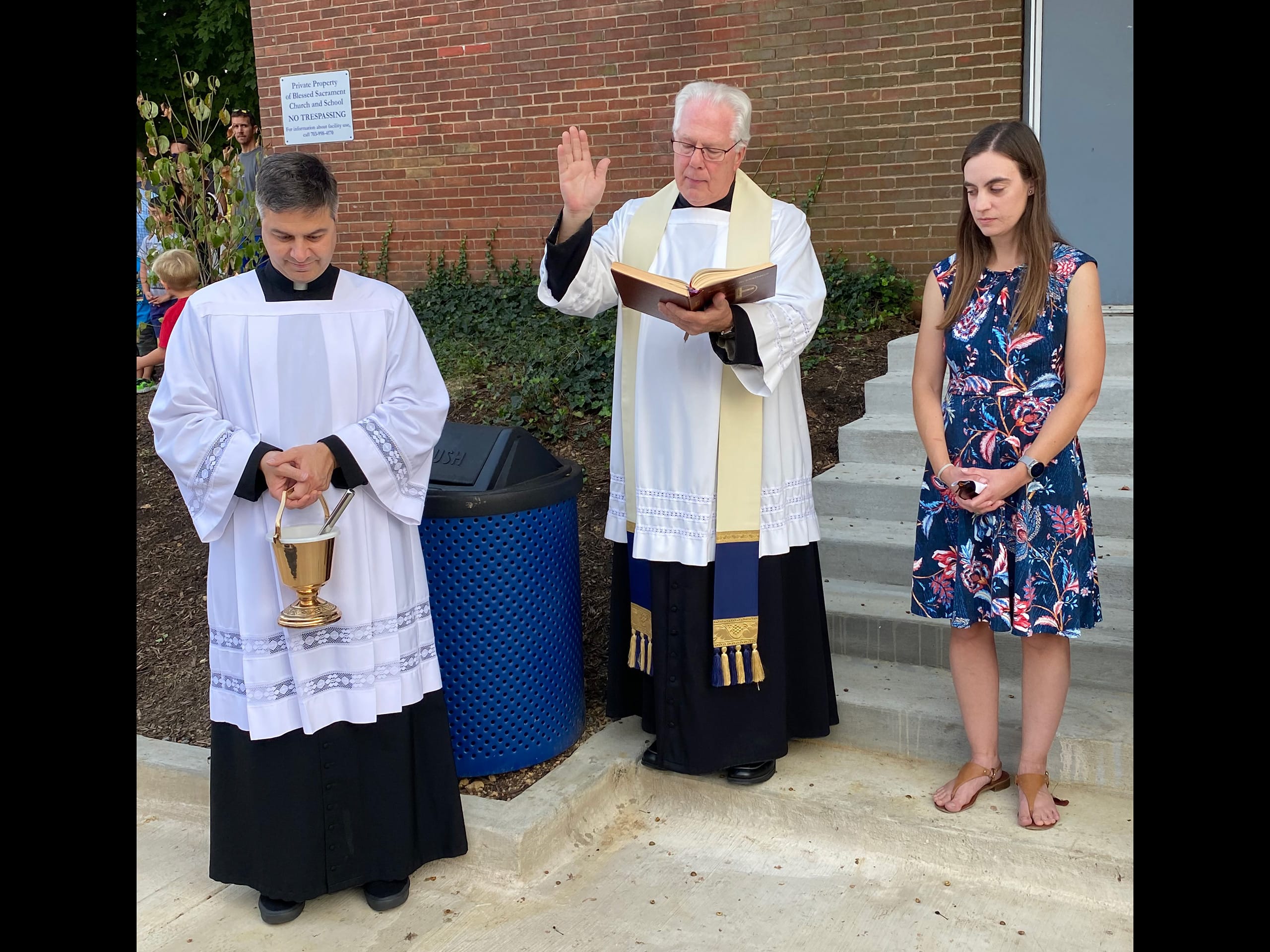 Blessed Sacrament students swing into new playground - Arlington ...