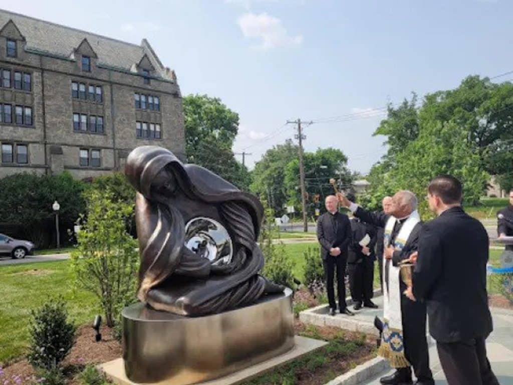 Monument to life is installed at Catholic University in DC - Arlington ...