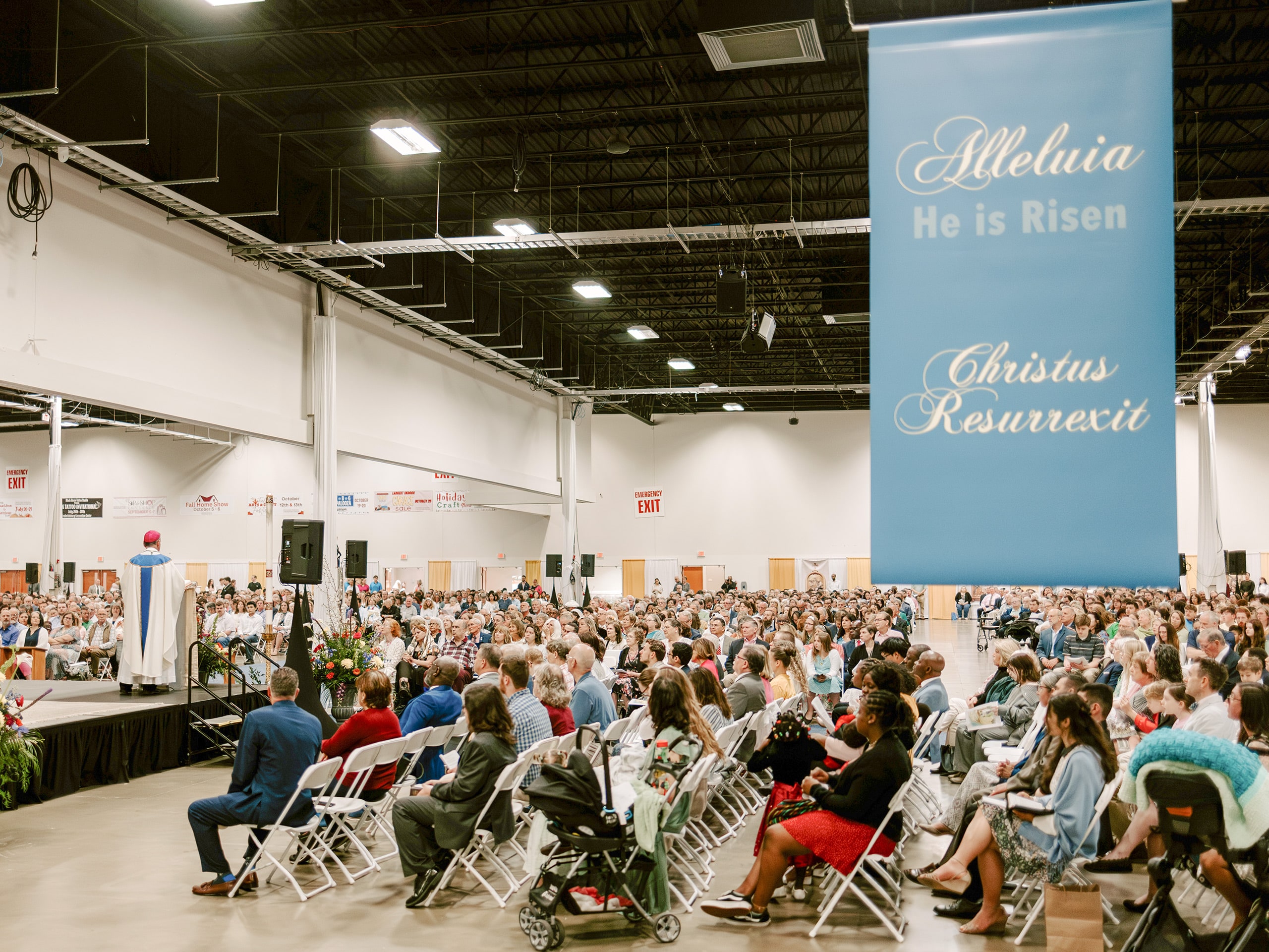 Easter Mass at expo center - Arlington Catholic Herald