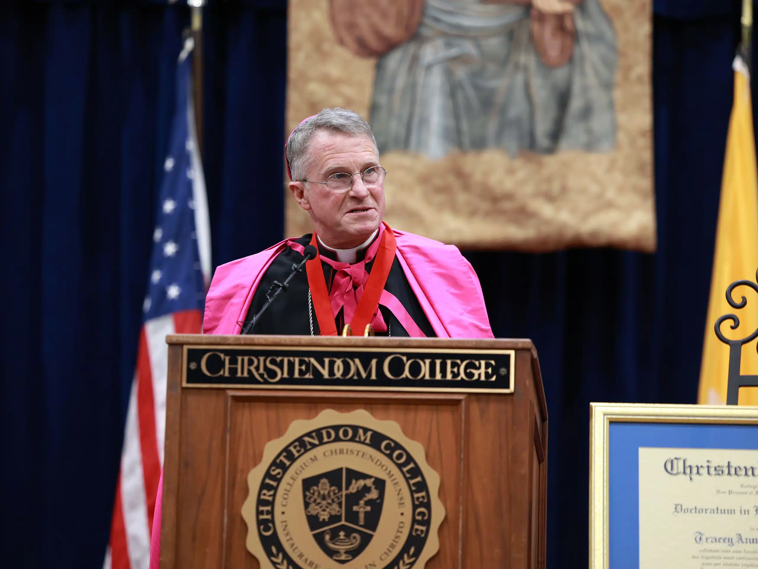Military archbishop delivers address at Christendom graduation ...
