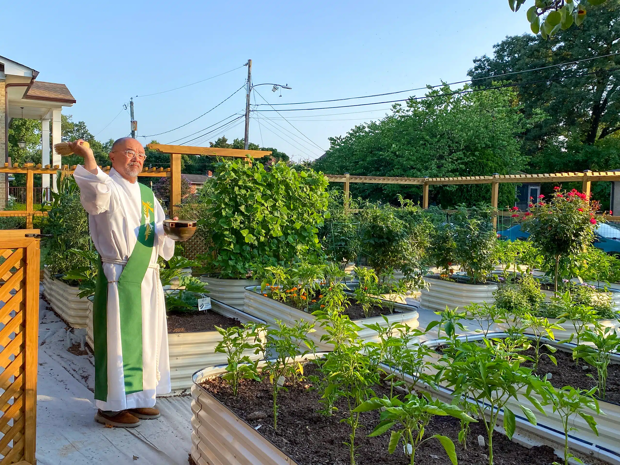 Our Lady Queen of Peace celebrates garden renovations - Arlington ...