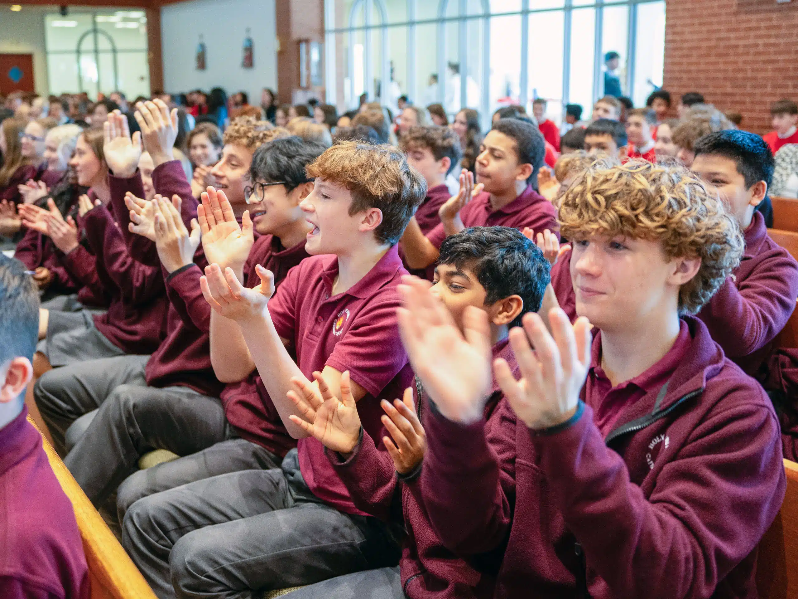Eighth graders set attendance record at Mass for vocations - Arlington ...