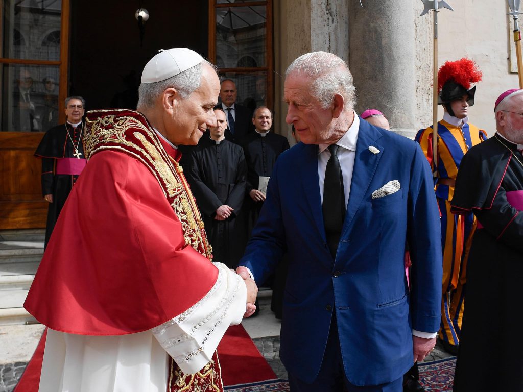 Pope, British king share historic prayer in Sistine Chapel - Arlington ...
